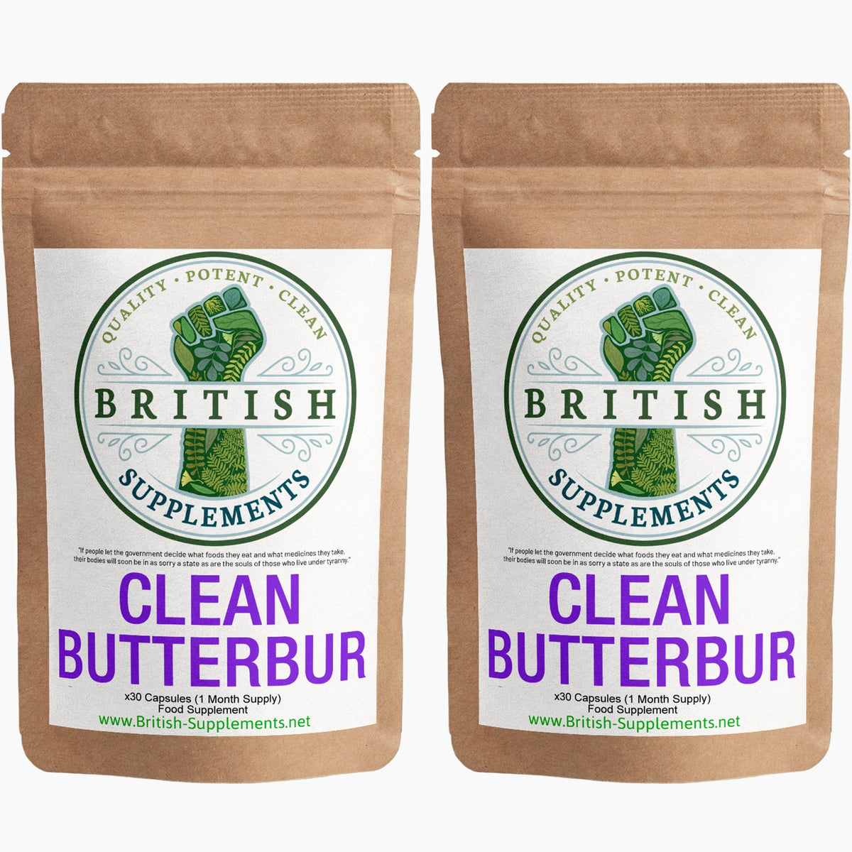 Clean Genuine Butterbur Supplement – British Supplements