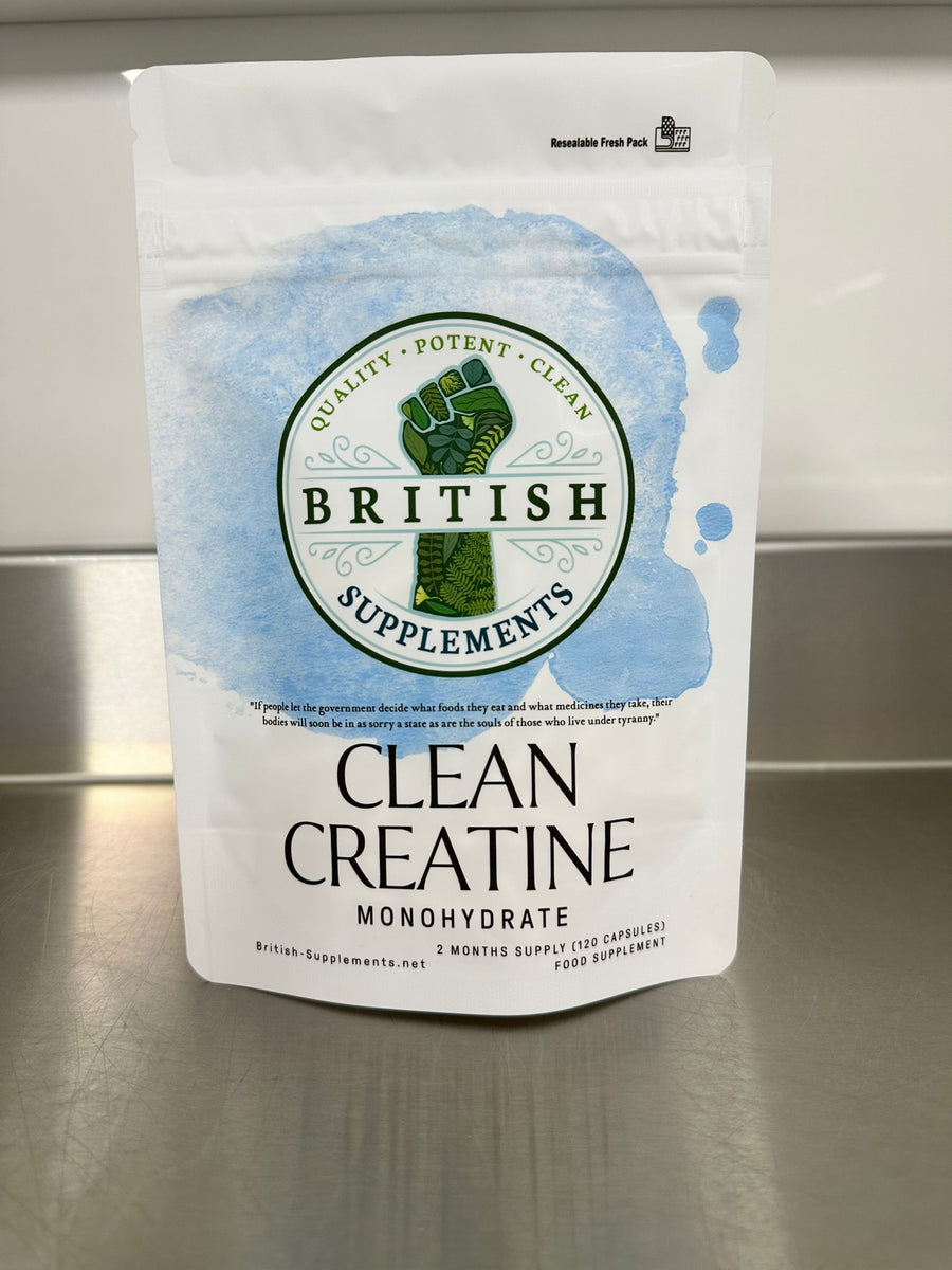 Clean Genuine Creatine Monohydrate supplement – British Supplements