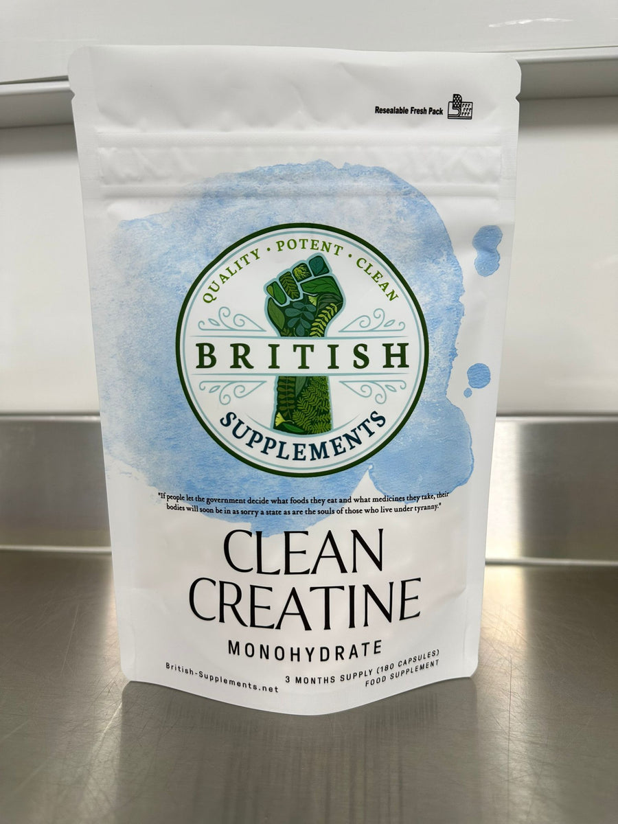 Clean Genuine Creatine Monohydrate supplement – British Supplements