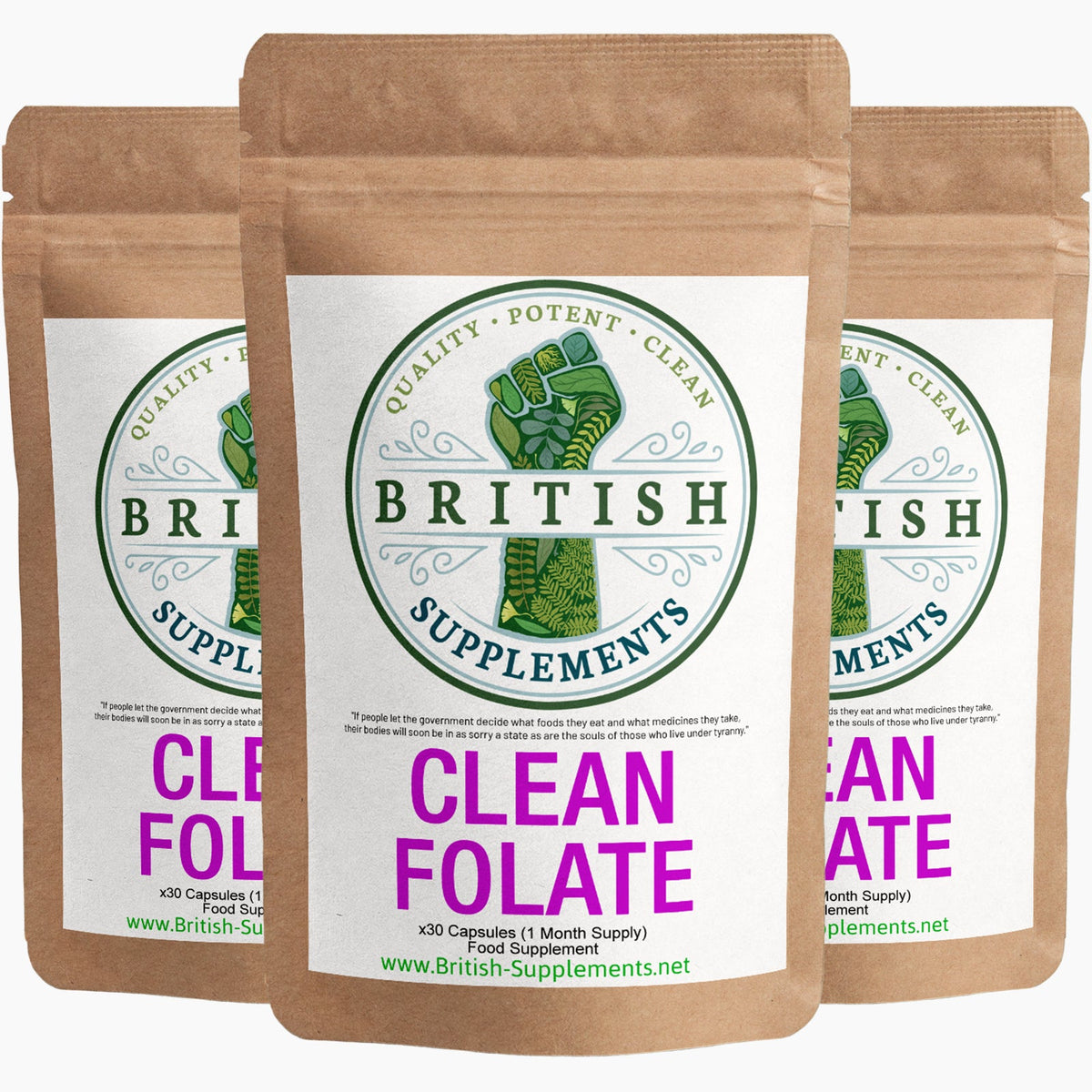 Clean Genuine folate Supplement – British Supplements