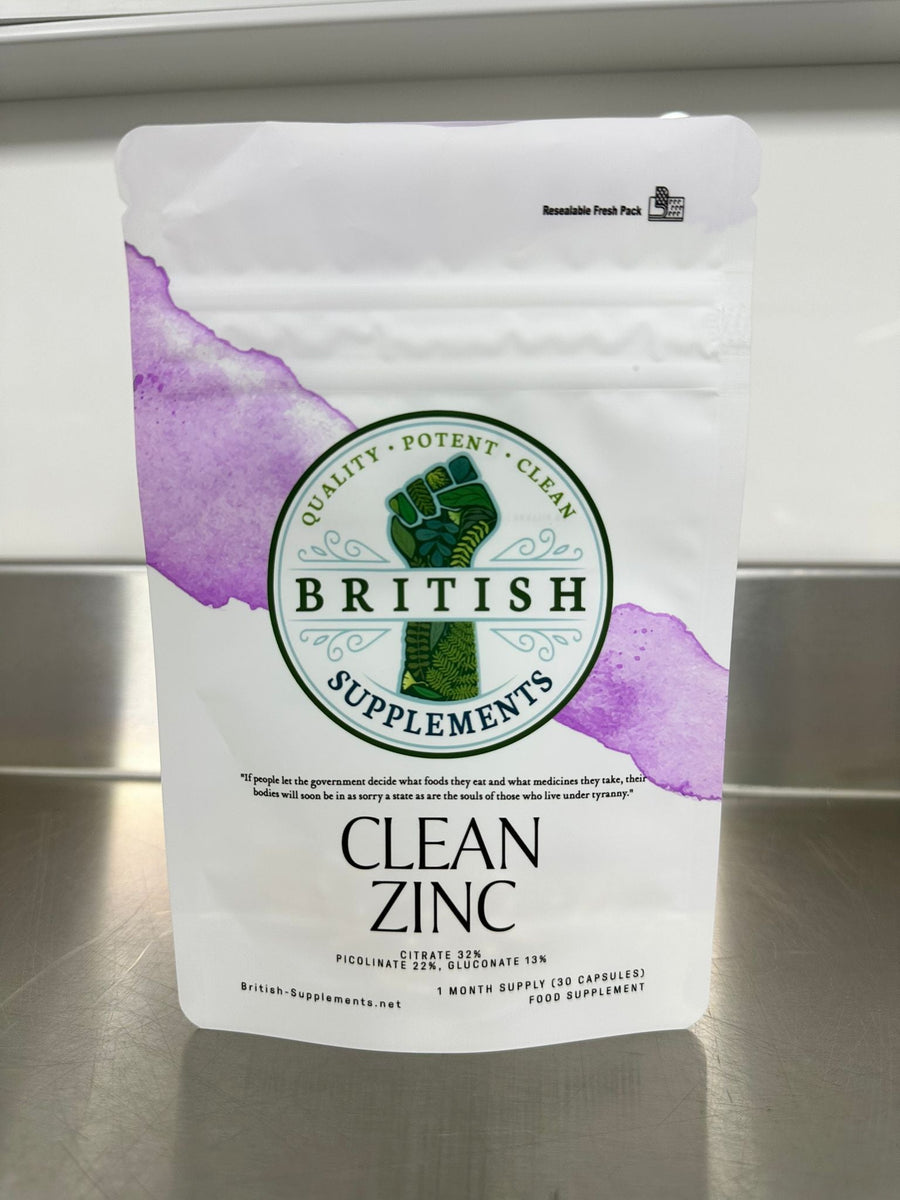 Clean Super Zinc Supplement – British Supplements