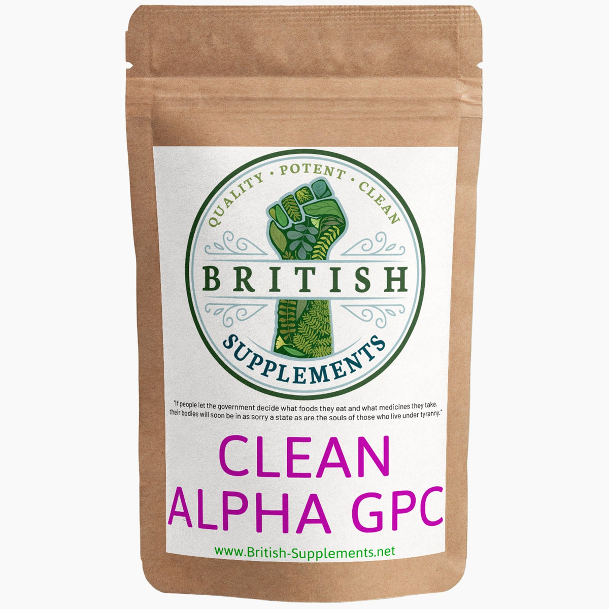 Clean Genuine Alpha GPC + Uptake Blend Very Rare – British Supplements