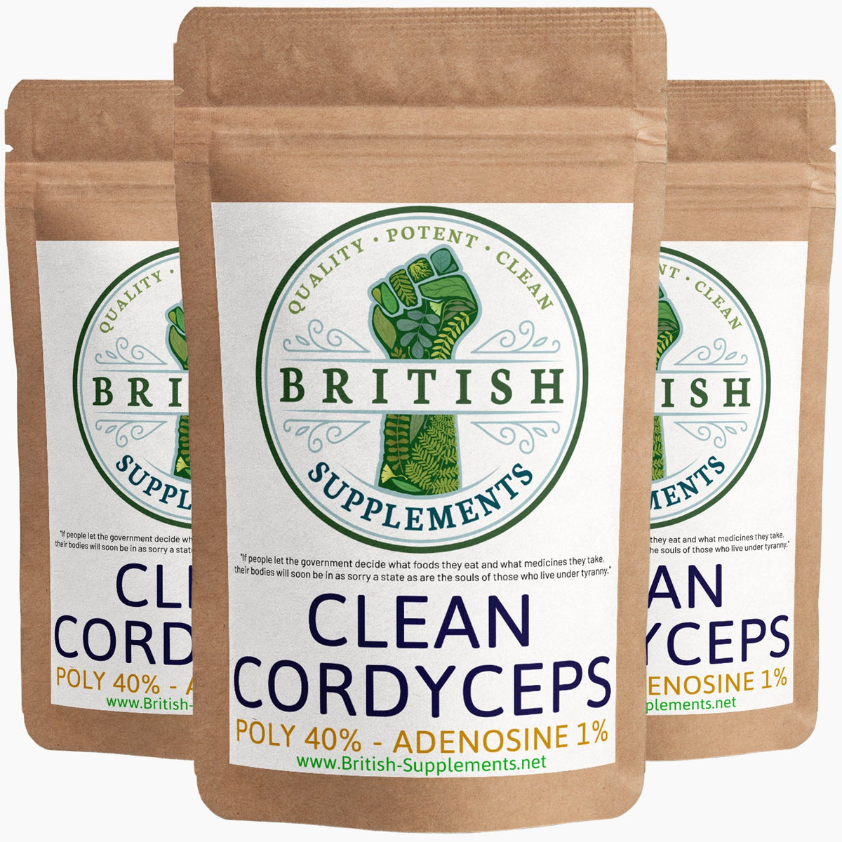 Clean Genuine Cordyceps supplement (40%, 1%) – British Supplements