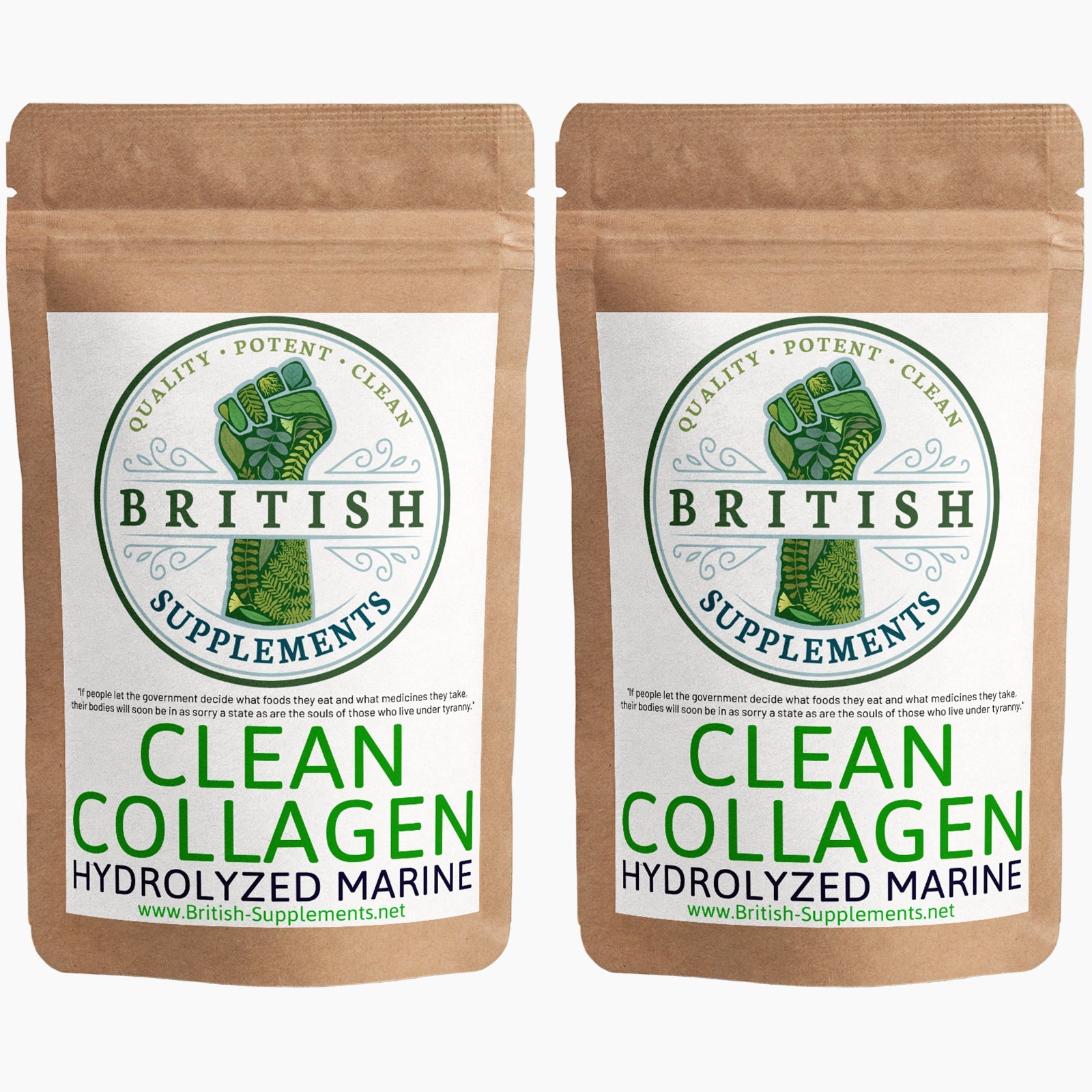 Clean Genuine Hydrolyzed Marine Collagen Supplement – British Supplements