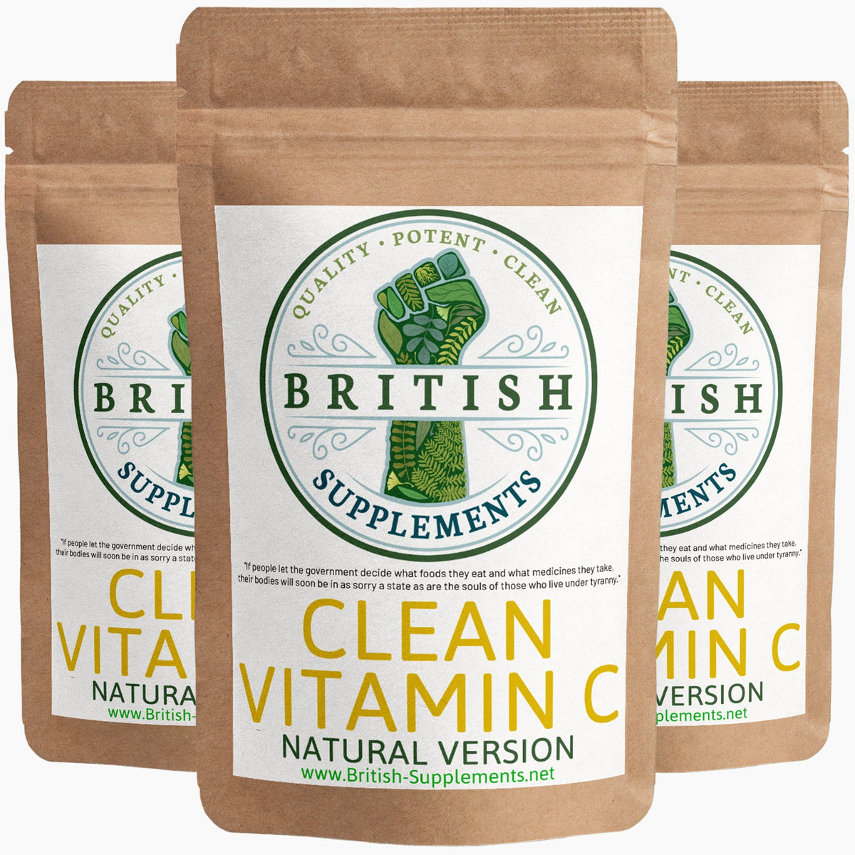 Clean Genuine Natural Vitamin C Supplement – British Supplements