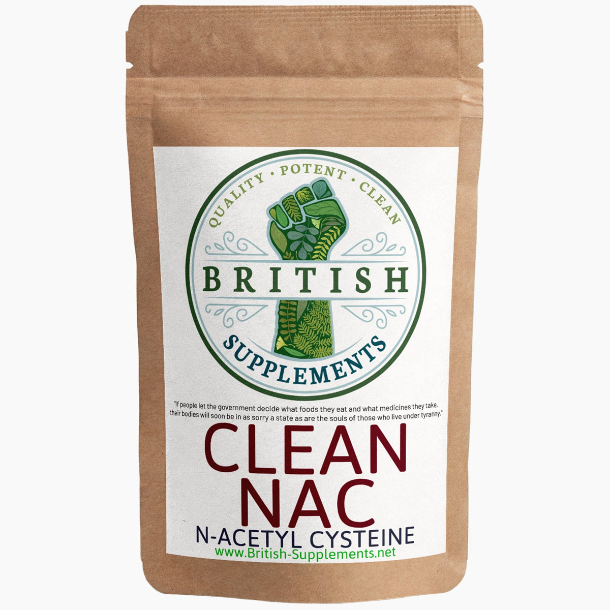 Clean NAC Supplement 747mg – British Supplements
