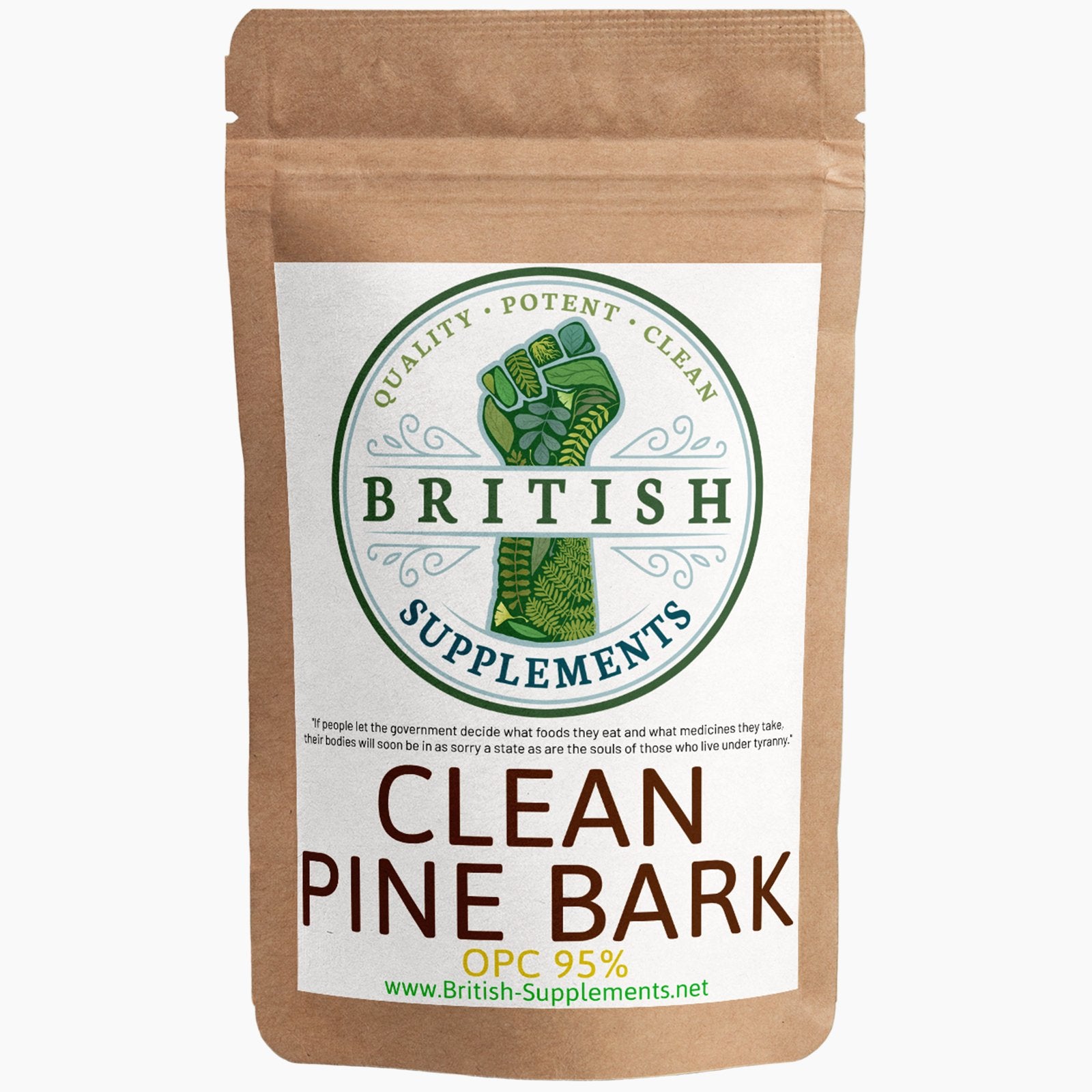 Clean Pine Bark OPC 95% – British Supplements