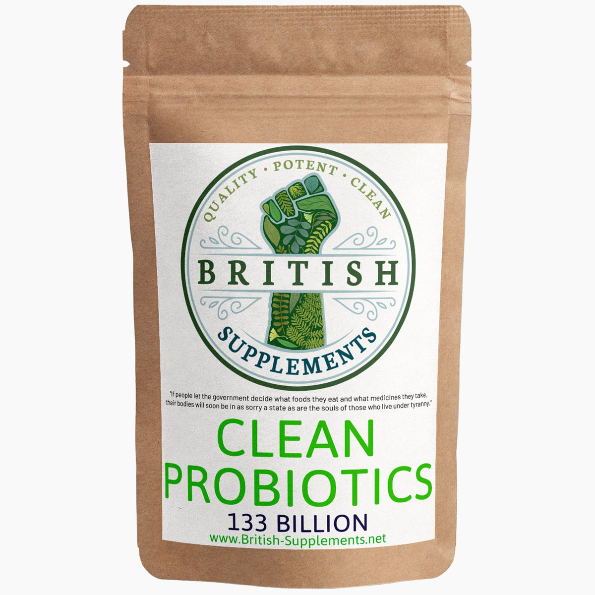 Clean Probiotics 133 Billion – British Supplements