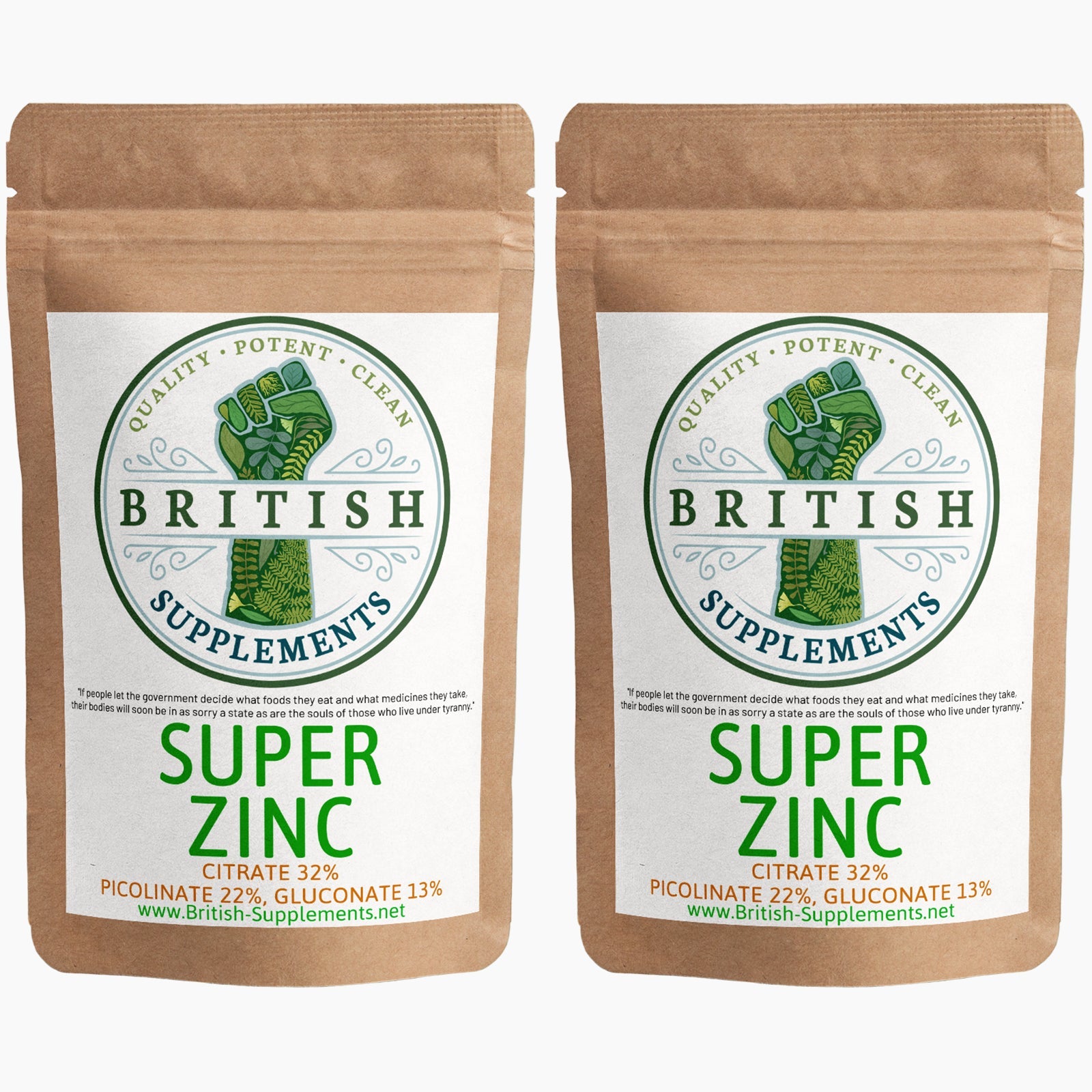 Clean Super Zinc Supplement – British Supplements